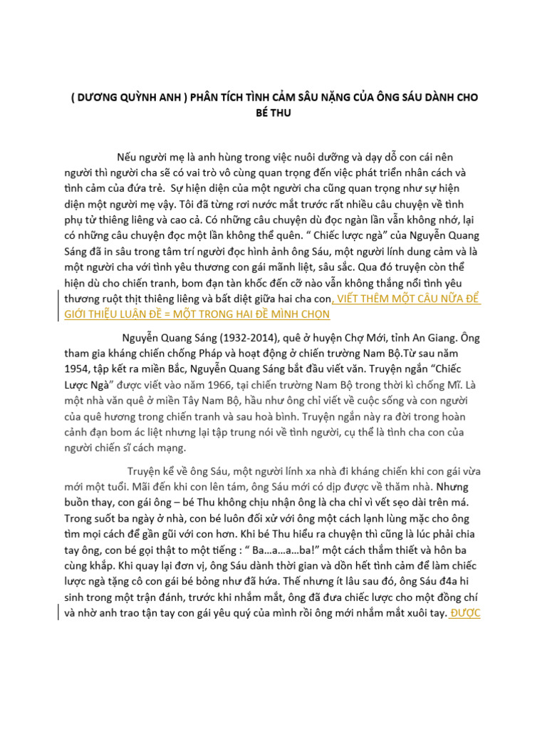 Qu NH Anh S A Ngày 29thang 8 | PDF