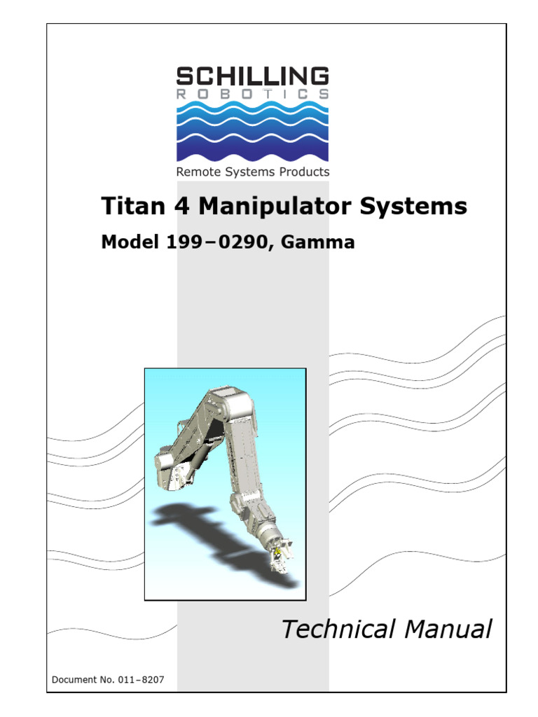 Titan 4 Manipulator Systems: Technical Manual | PDF | Viscosity | Menu ...