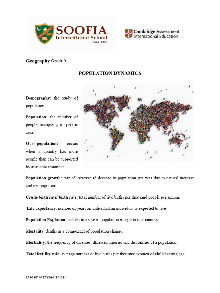 Population Dynamics | PDF | Cost Of Living | Demography