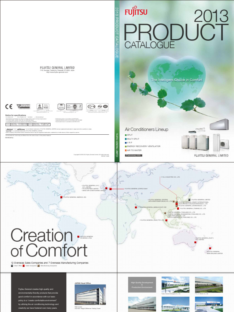 2013 Product Catalogue Fujitsu General Klima Therm Pdf