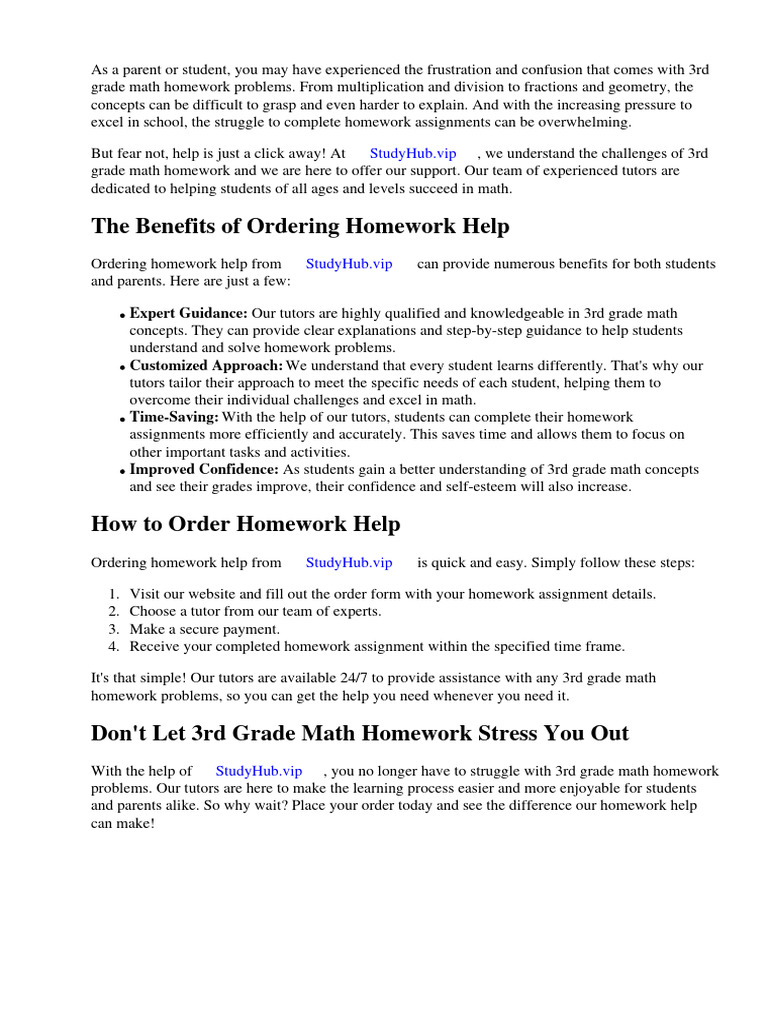 3rd Grade Math Homework Problems | PDF | Mathematics | Homework