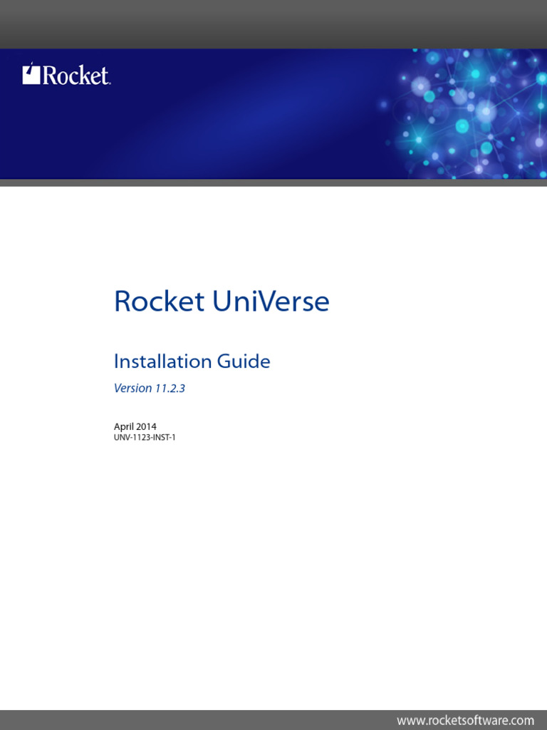 Rocket UniVerse - Installation Guide | PDF | Superuser | Directory (Computing)