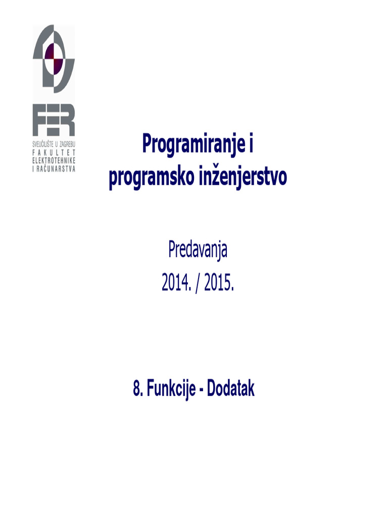 (8b) PIPI Funkcije | PDF