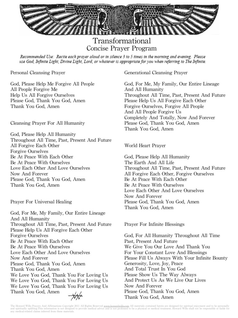 Transformational: Concise Prayer Program | PDF | Prayer | Amen