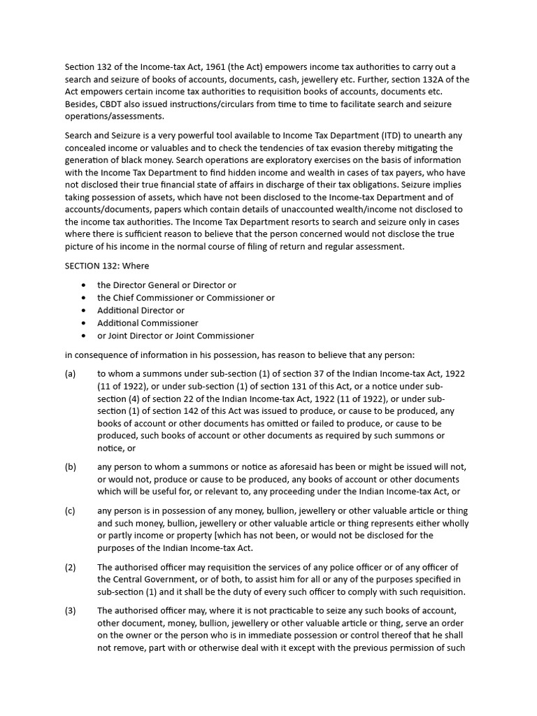 Section 132 of The Income | PDF | Taxes | Public Law