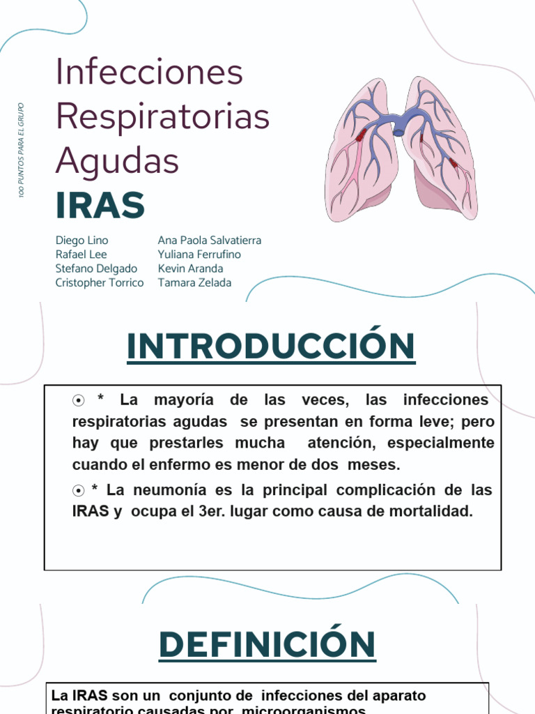 Exposición IRAS | PDF | Resfriado comun | Neumonía