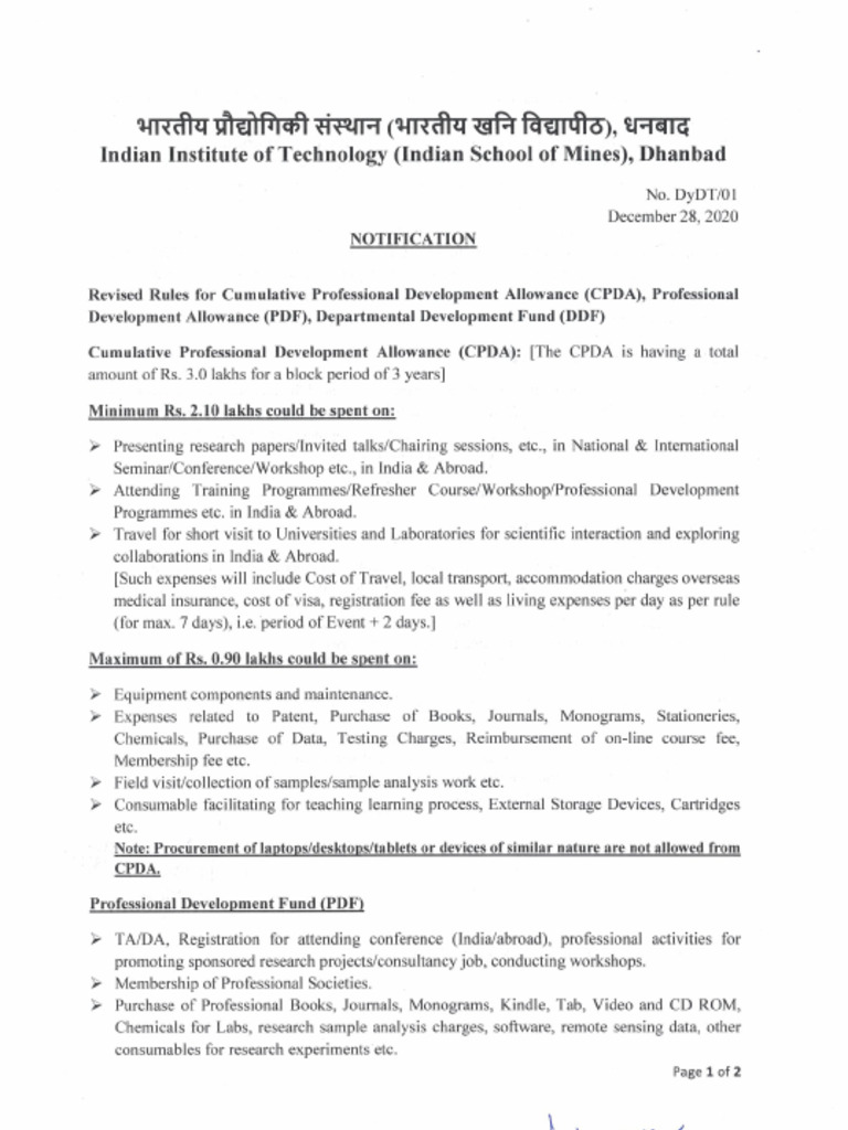 Revised CPDA Guidelines | PDF