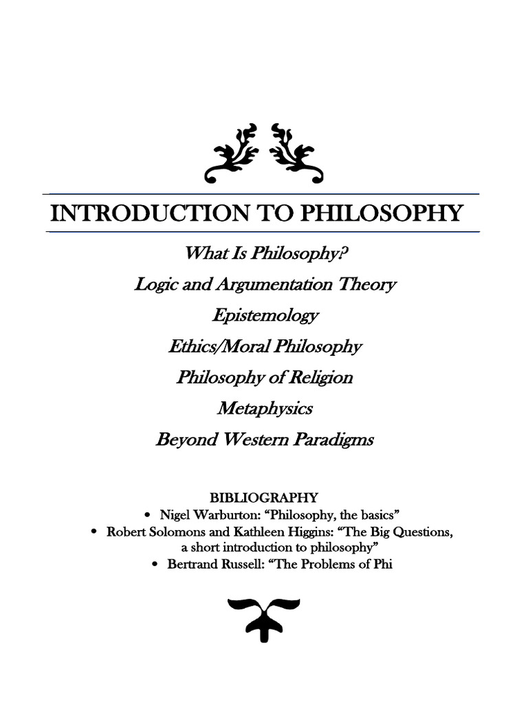 Introduction To Philosophy | PDF | Inductive Reasoning | Argument