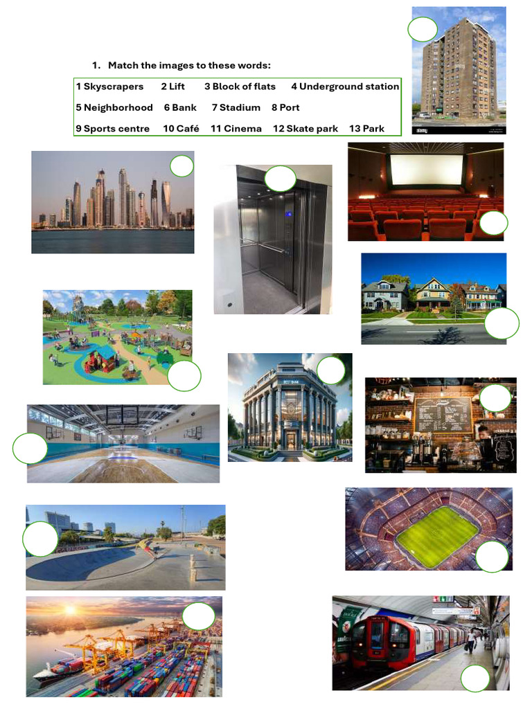 Urban Vocabulary Image Match | PDF