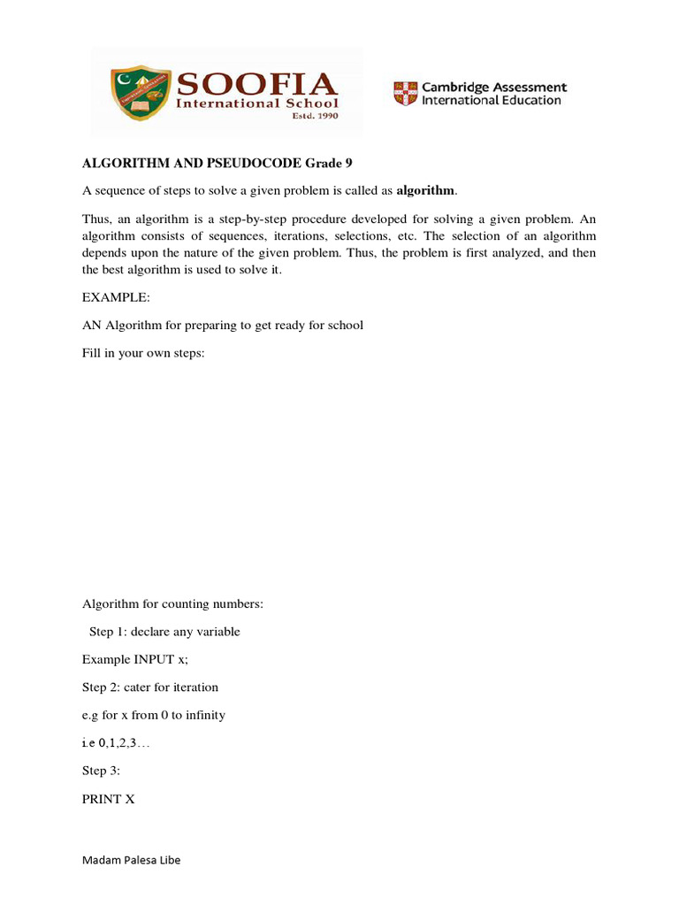 1679386160algorithm And Pseudocode Pdf Algorithms Computer 6938