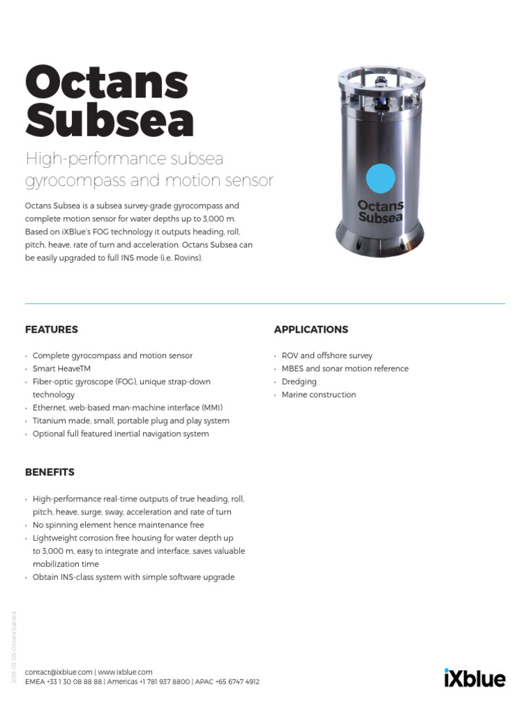 Octans Subsea | PDF | Inertial Navigation System