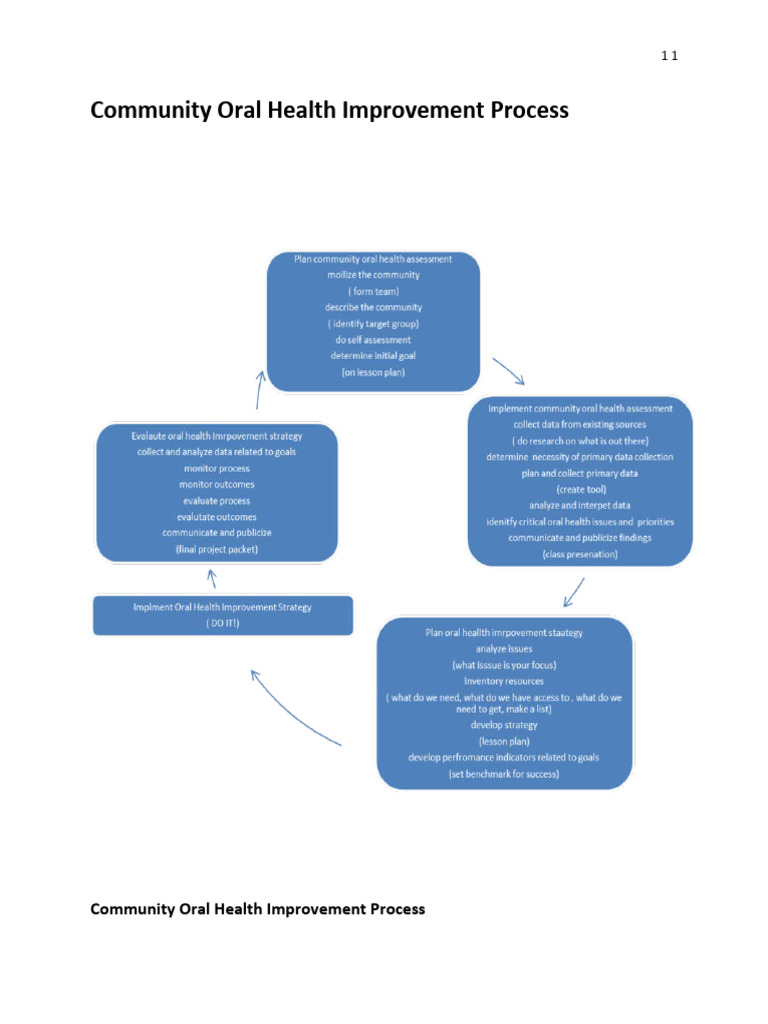 Community Oral Health Improvement Process | PDF | Toothbrush | Human Tooth
