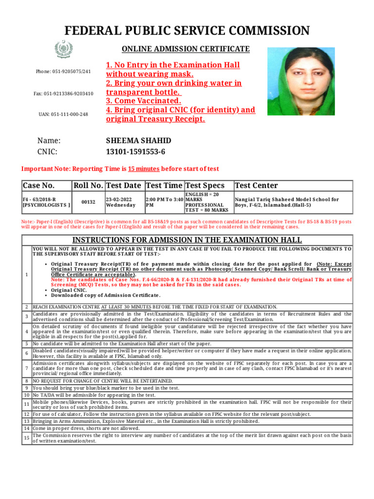 Https Online - Fpsc.gov - PK FPSC GR Reports GR Phase1 Ac 2022 T.PHP# | PDF | Technology ...