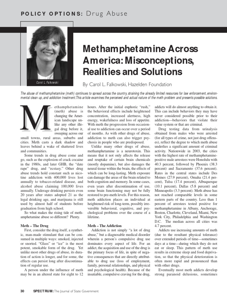 Facts On Methamphetamine | PDF | Methamphetamine | Substance Abuse