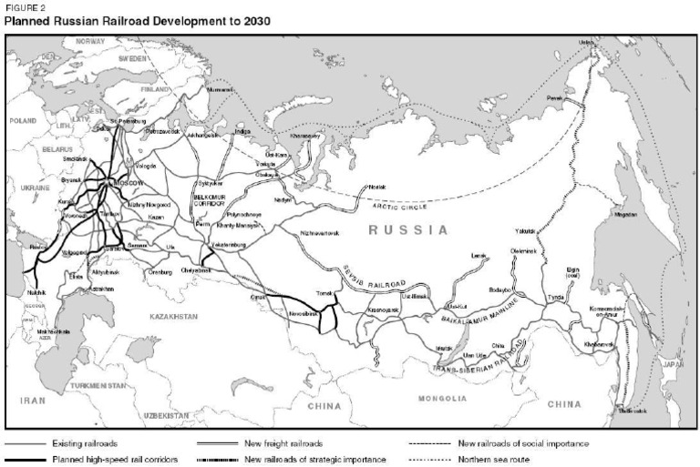 Russia Rail Map PDF | PDF