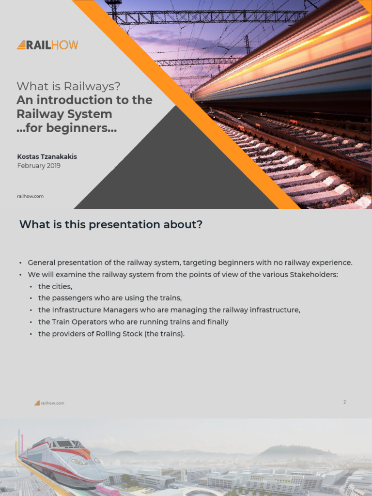 2019-02-INTRODUCTION-RAILWAYS-RAILHOW-V1-1 | PDF | Train | High Speed Rail