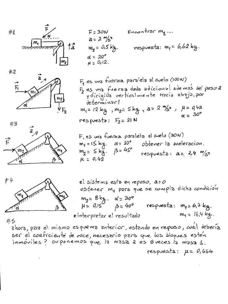 Guía Diagramas de Fuerza Neta | PDF