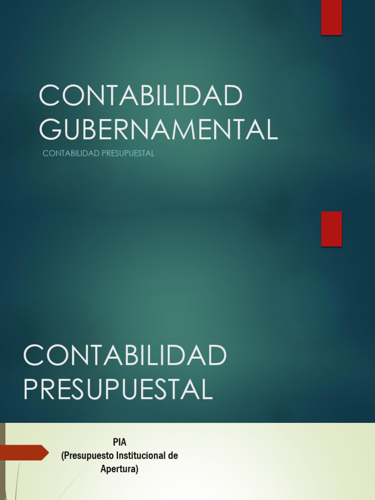 Contabilidad Presupuestal y Patrimonial | PDF | Presupuesto | Contabilidad