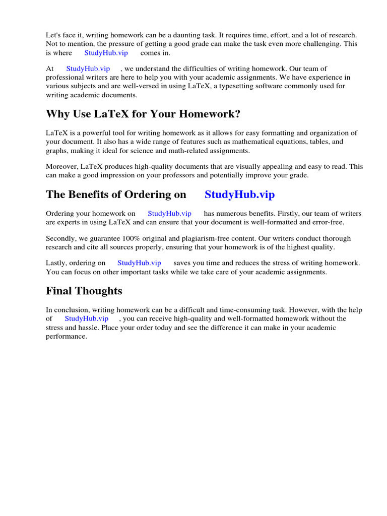 Latex Sample Homework | Download Free PDF | World Wide Web | Internet & Web