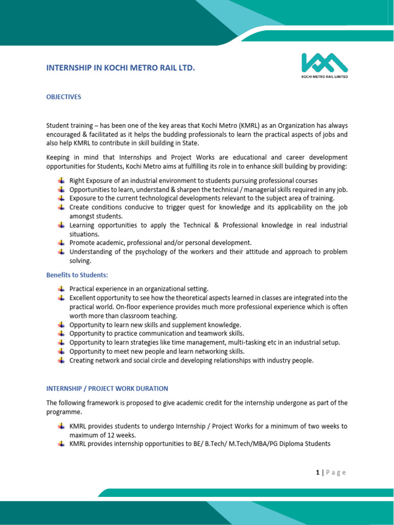 Guidelines_Internship | PDF | Internship | Job Hunting