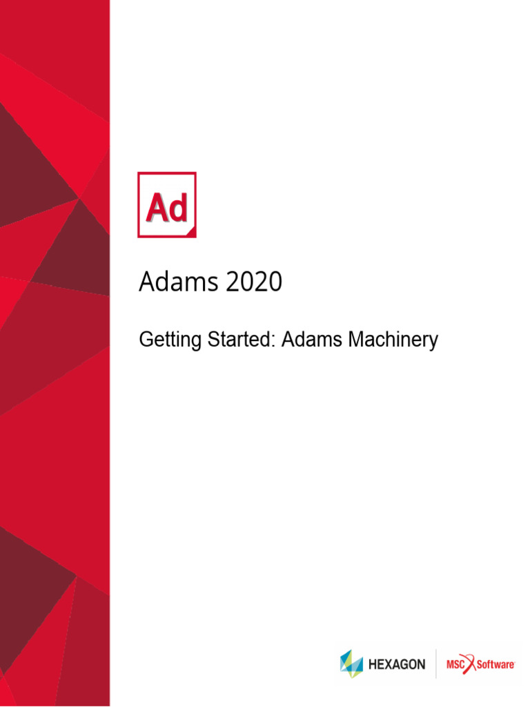 Adams 2020 Getting Started Using Adams Machinery | PDF | Belt (Mechanical) | Machines