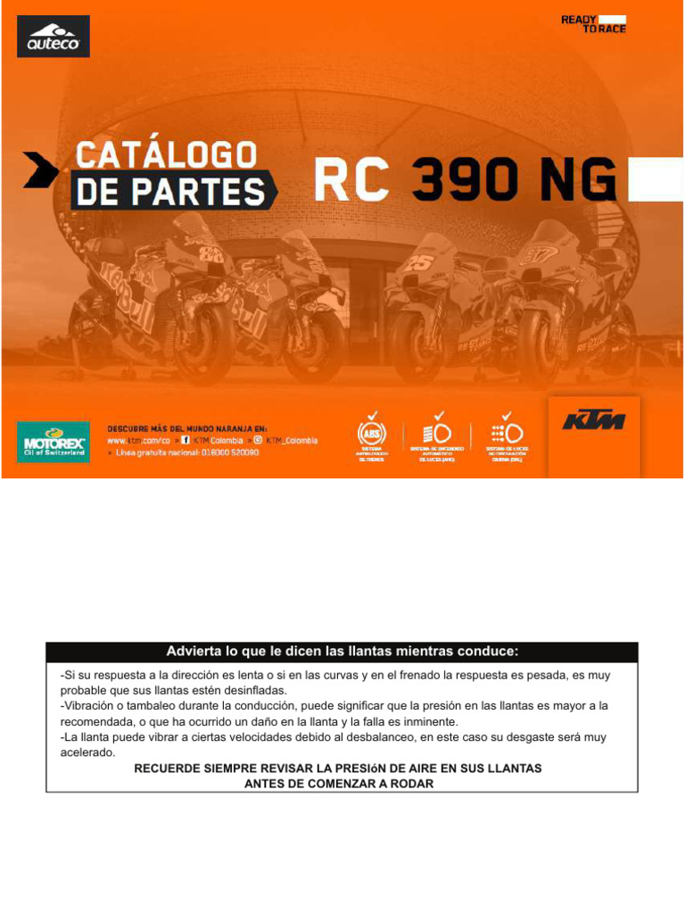 CATALOGO-DE-PARTES-RC-390-NG-MY22_compressed | PDF | Embrague | Ingeniería