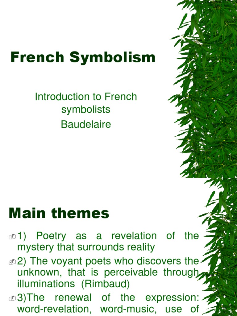 French Symbolism: Introduction To French Symbolists Baudelaire | PDF