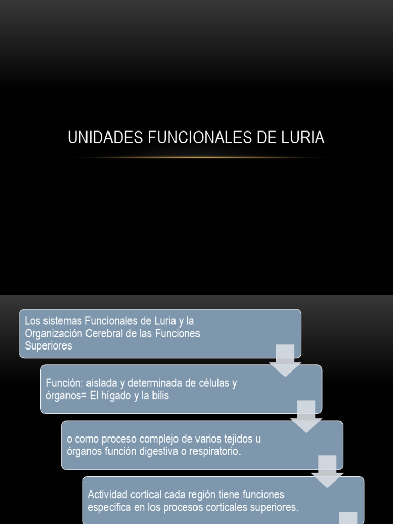4 Unidades Funcionales de Luria | PDF | Corteza cerebral | Cerebro