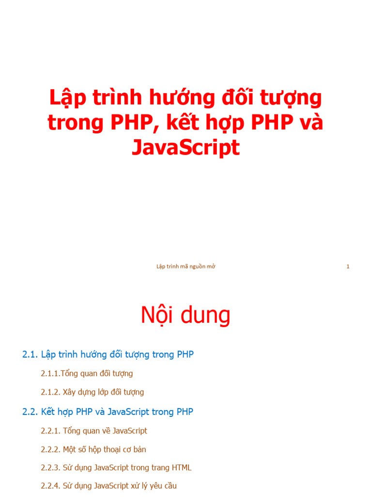 LapTrinhPHP_Ch2 | PDF