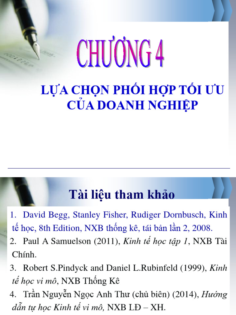Chuong 4 - Lua Chon Phoi Hop Toi Uu Cua Doanh Nghiep | PDF