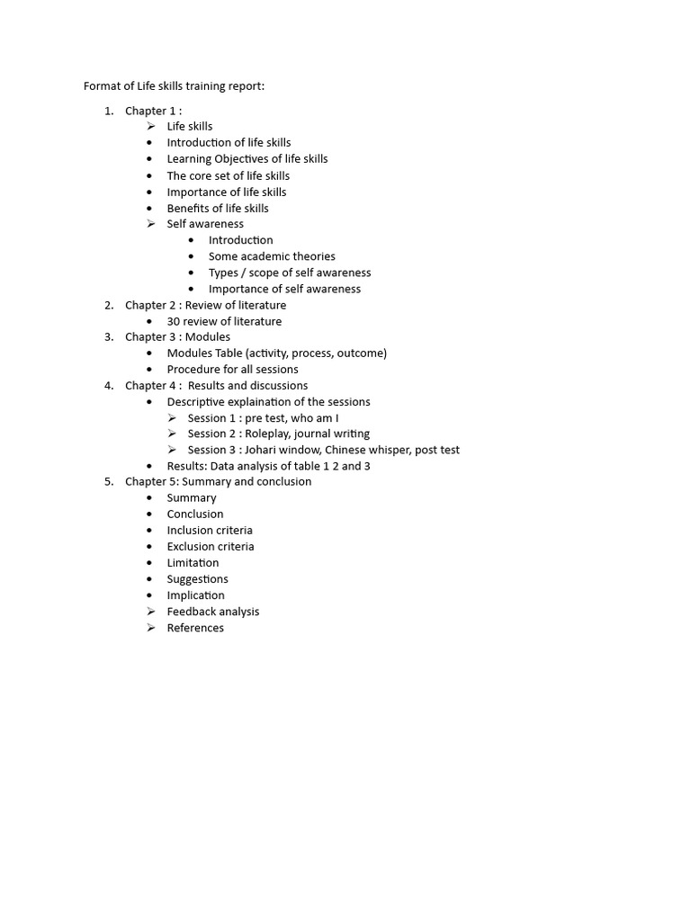 Self Awareness Format | PDF