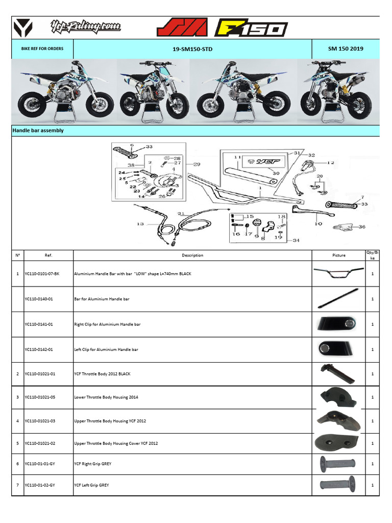Ycf SM F150 - 2019 | PDF | Screw | Wheel