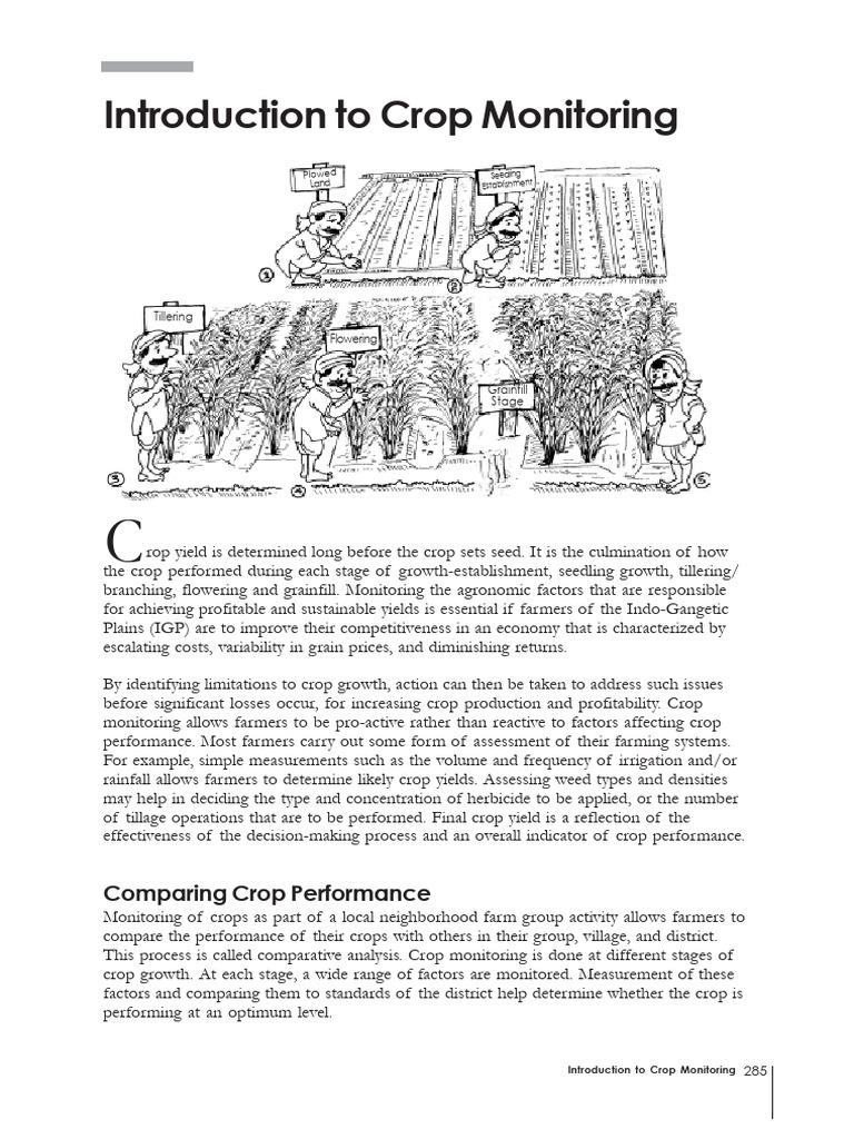 Crop Monitoring for High Yield Farming | PDF | Agriculture | Crop Rotation