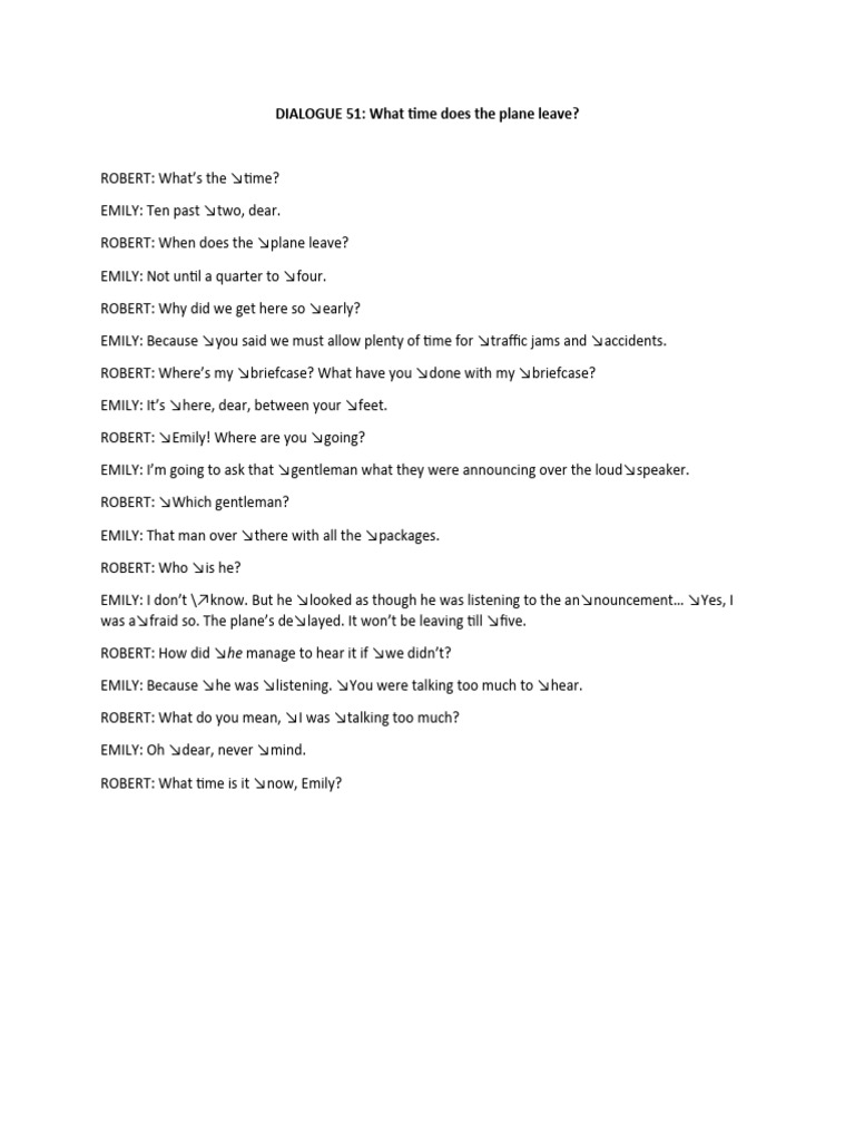 Dialogue Scenarios: Conversations & Situations | PDF