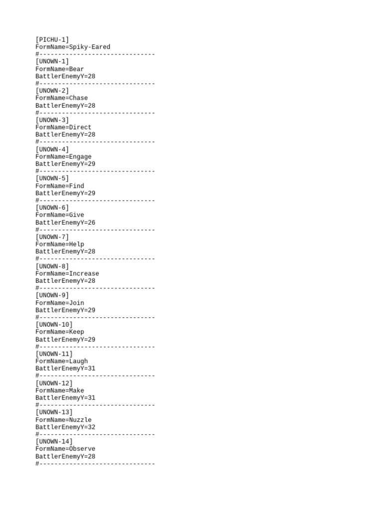 Pokemon Forms | PDF | Pokémon