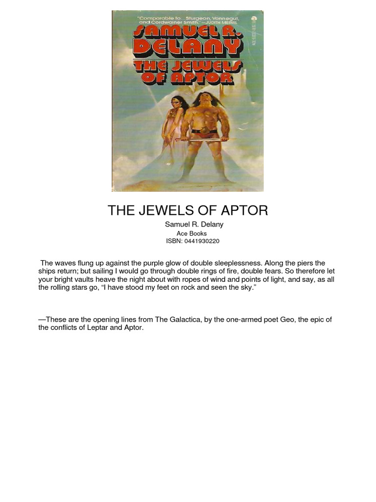 The Jewels of Aptor | PDF