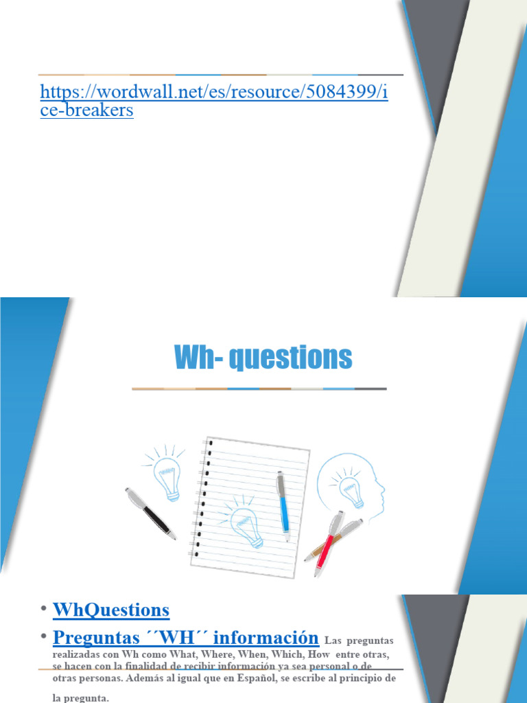 WH Questions | PDF | Grammar | Syntax