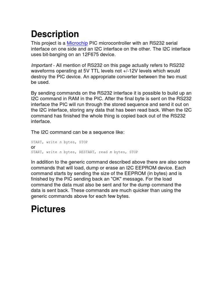 rs232 To I2c | PDF | Teaching Methods & Materials | Technology ...