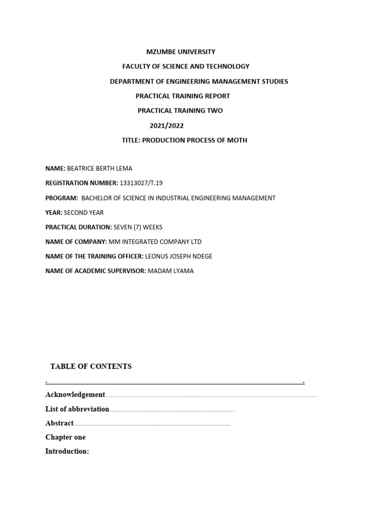 Beatrice Field Report | PDF | Steel | Stainless Steel