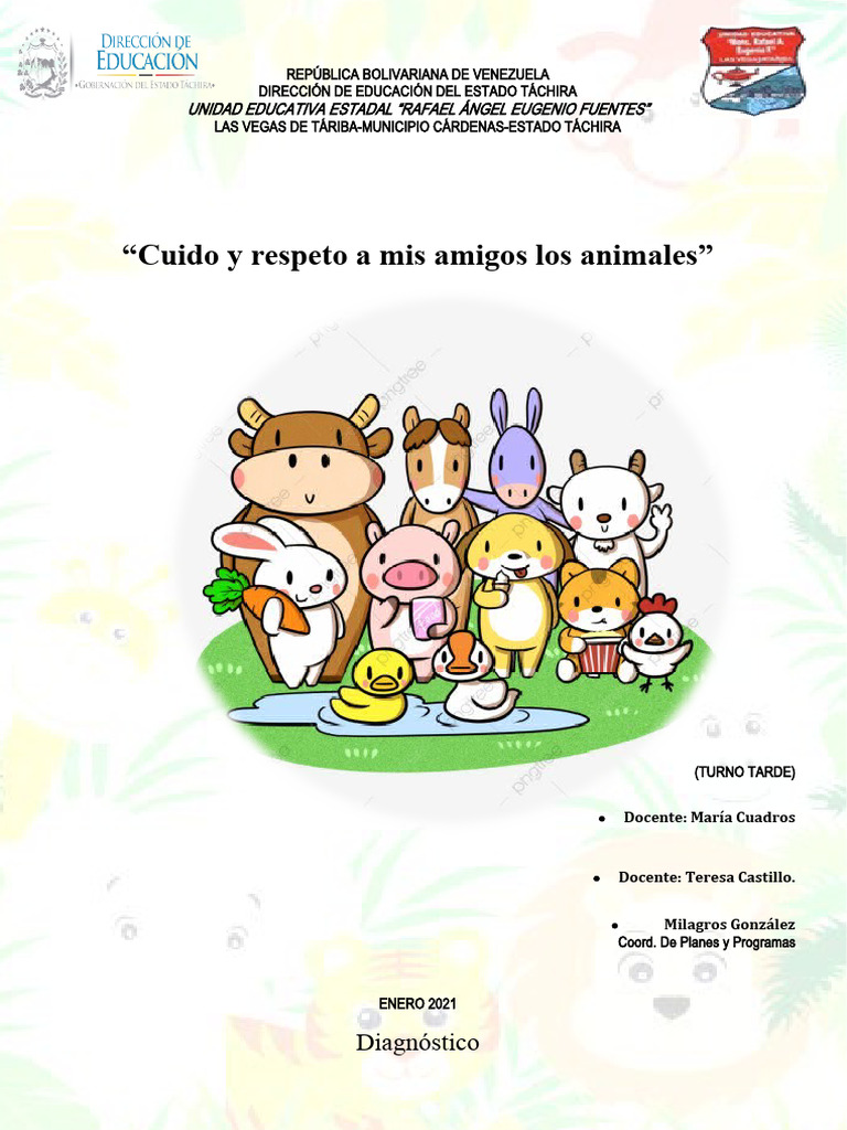 Cuido y Respeto A Mis Amigos Los Animales | PDF | Aprendizaje