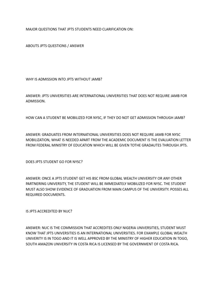 About JPTS | PDF | Nursing | University