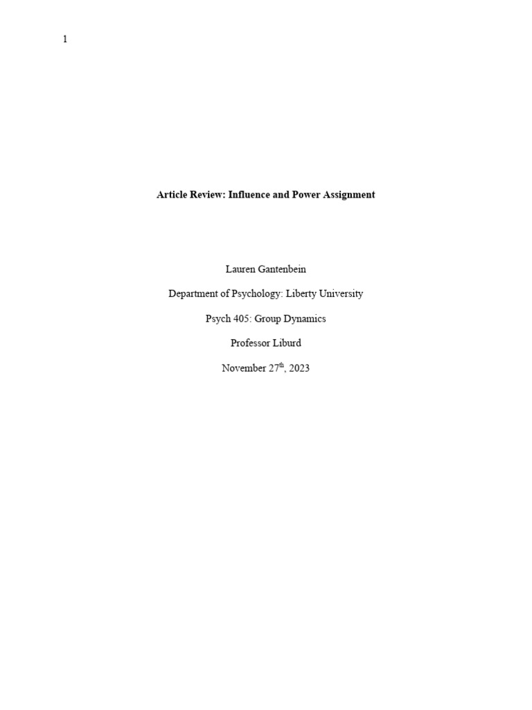 Article Review 2 | PDF | Psychotherapy | Experience