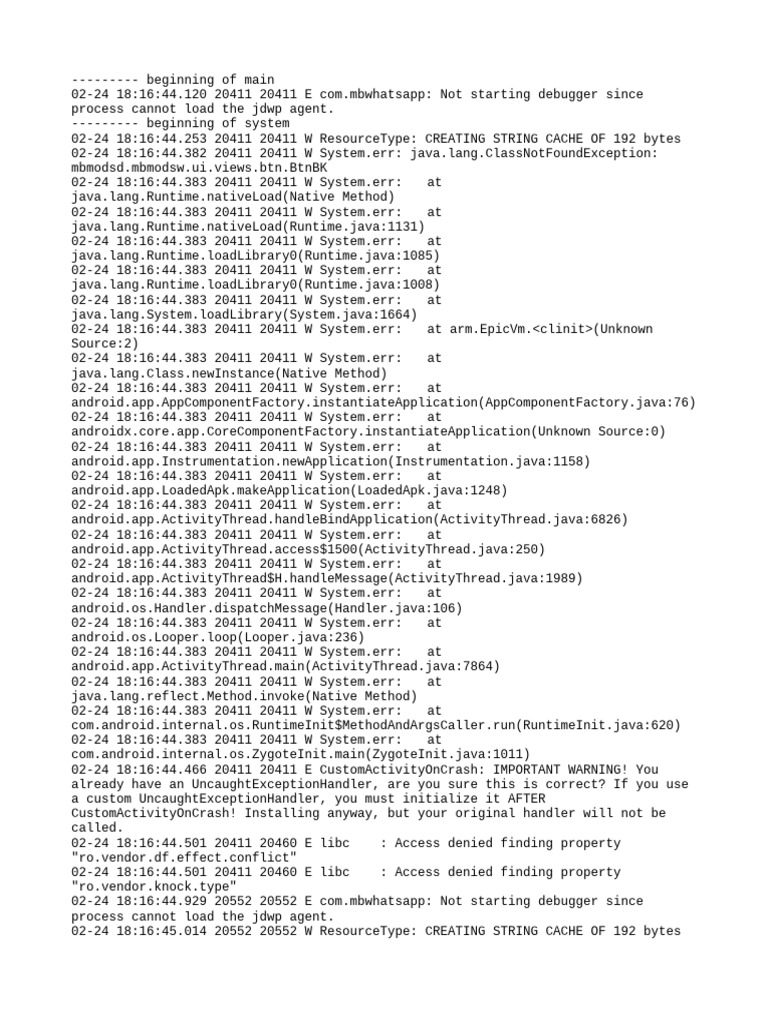 Logcat | PDF | Java (Programming Language) | Android (Operating System)