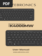Arteck HW192 Wireless Keyboard Manual | PDF | Computer Keyboard | Wireless