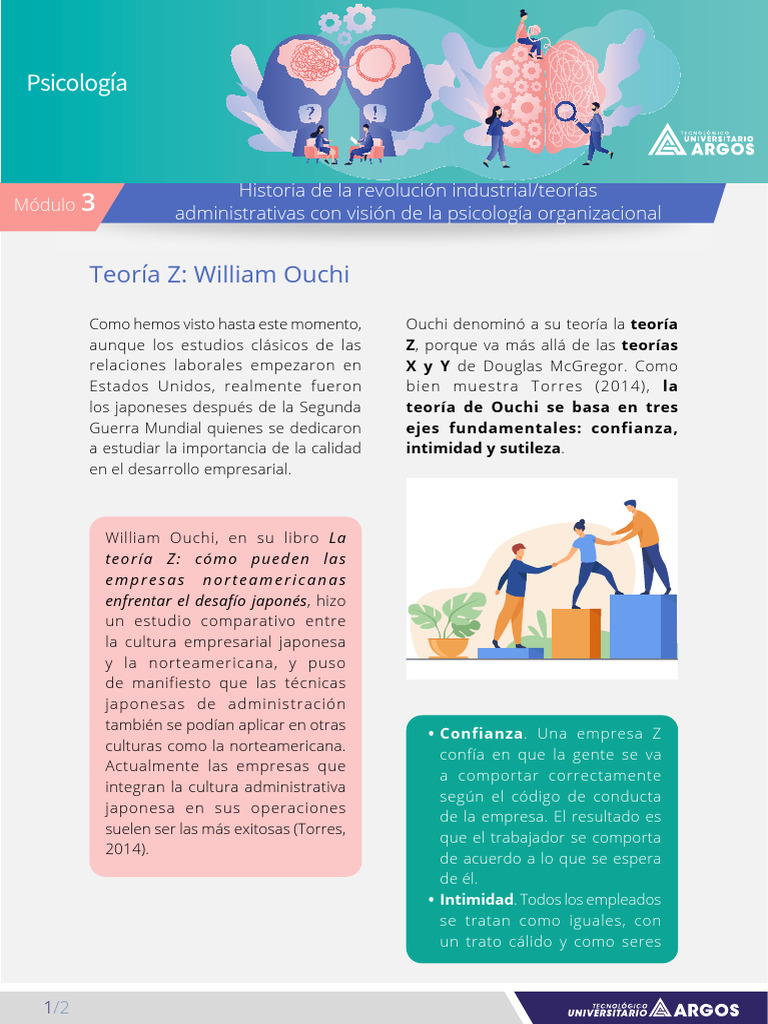 Teoría Z - William Ouchi | PDF | Business | Sicología