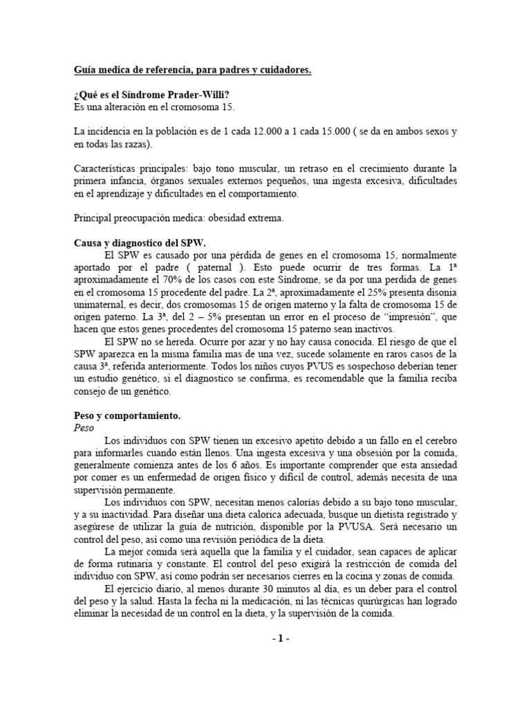 IPWSO T1 Guia Medica de Referencia para Padres y Cuidadores | PDF | Medicina CLINICA ...