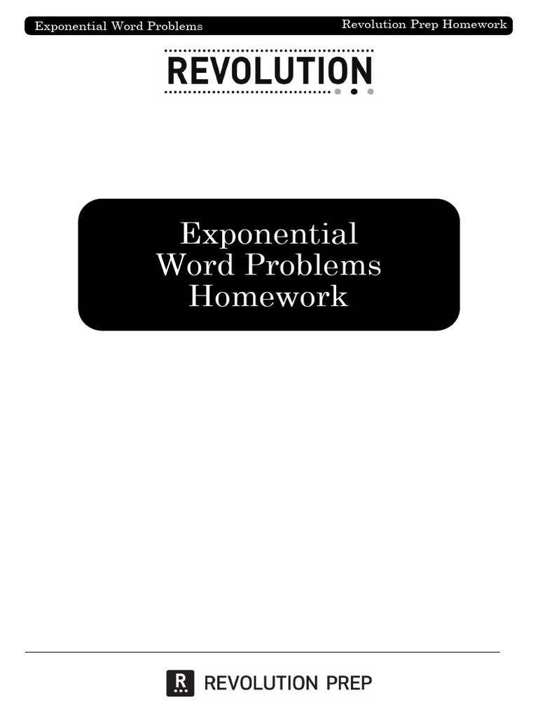 Exponential Word Problems HW | PDF | Interest