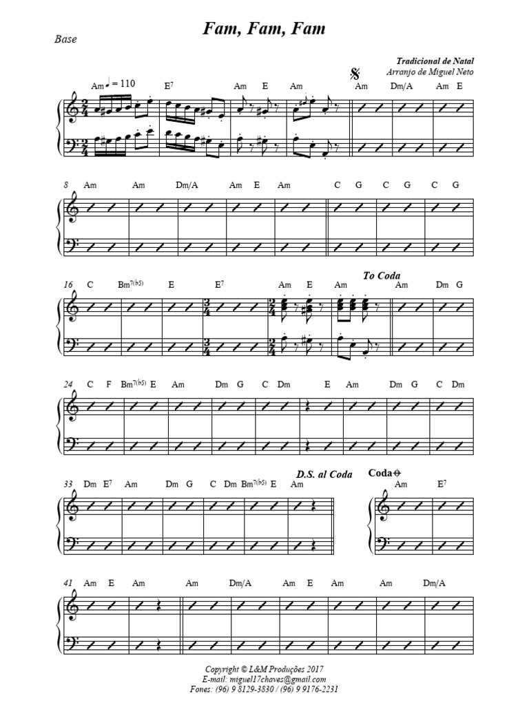 05 Fam, Fam, Fam (Miguel Neto) Base | PDF