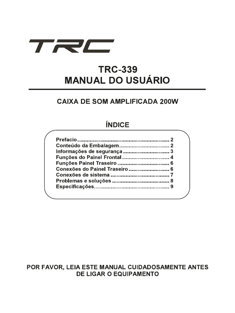 TRC 339 | PDF