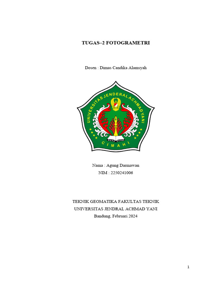 Perbandingan Sensor CMOS dan CCD dalam Fotogrametri | PDF